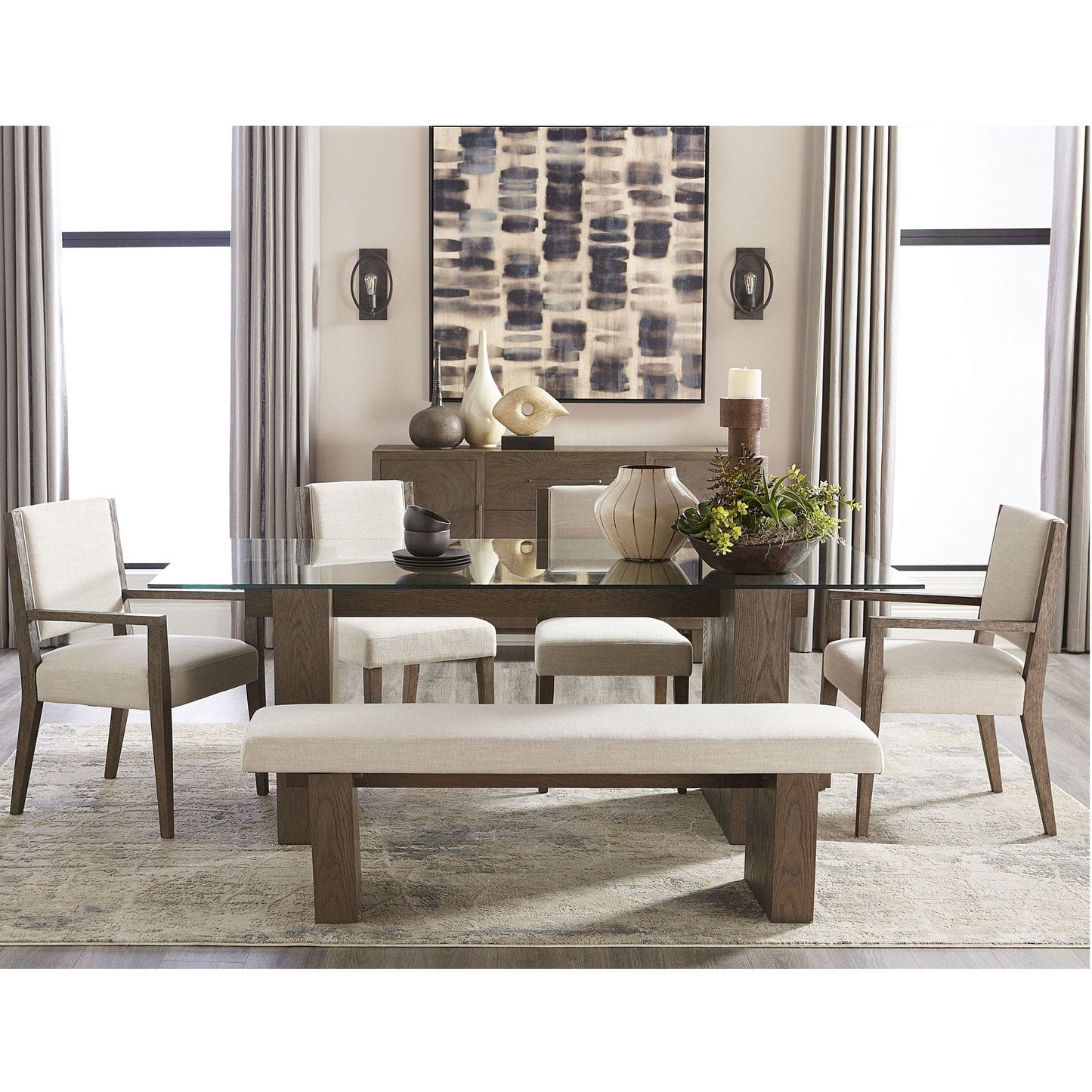 Oakland Dining Glass Table – Haiku Designs
