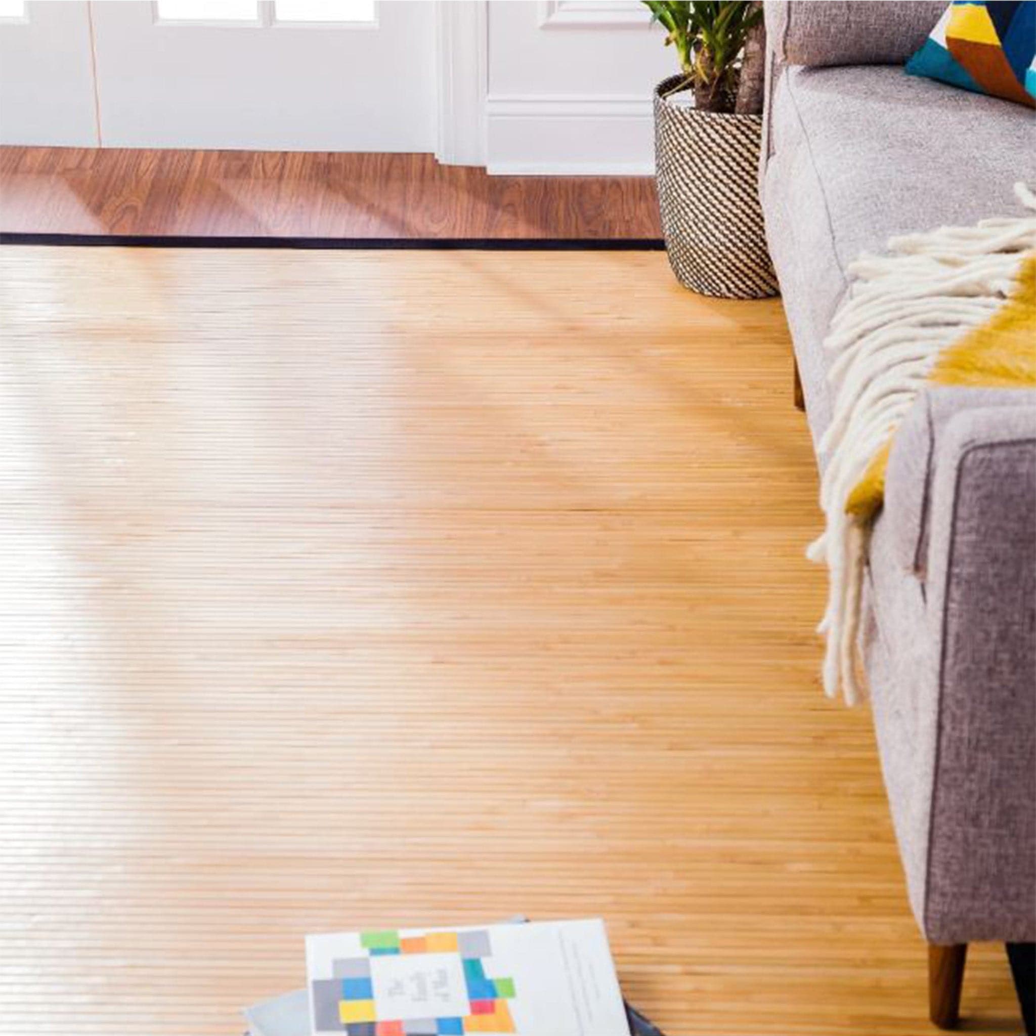 Contemporary Natural Bamboo Rug – Haiku Designs