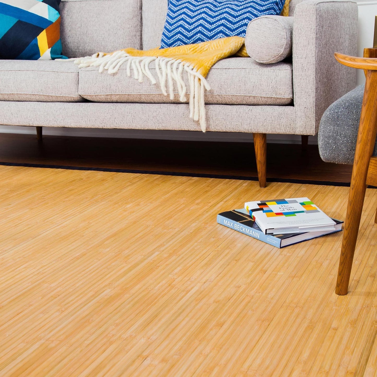 Contemporary Natural Bamboo Rug – Haiku Designs