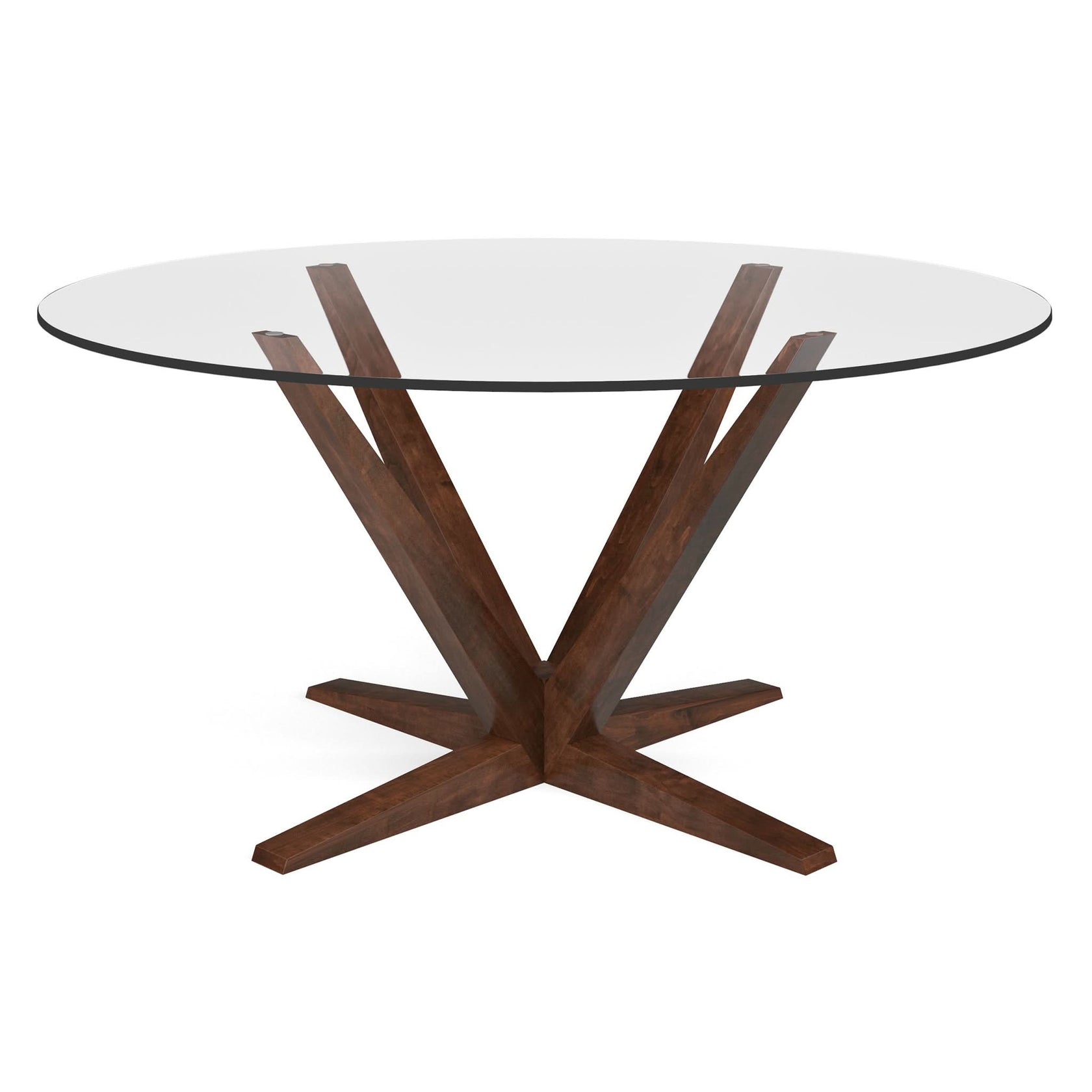 Aura Glass Round Dining Table – Haiku Designs