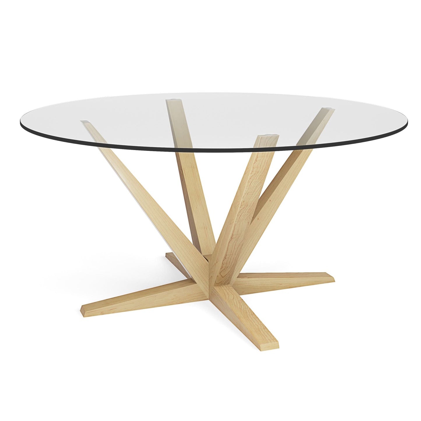 Aura Glass Round Dining Table – Haiku Designs