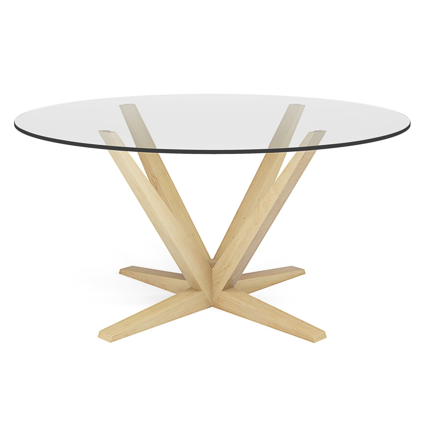 Aura Glass Round Dining Table – Haiku Designs