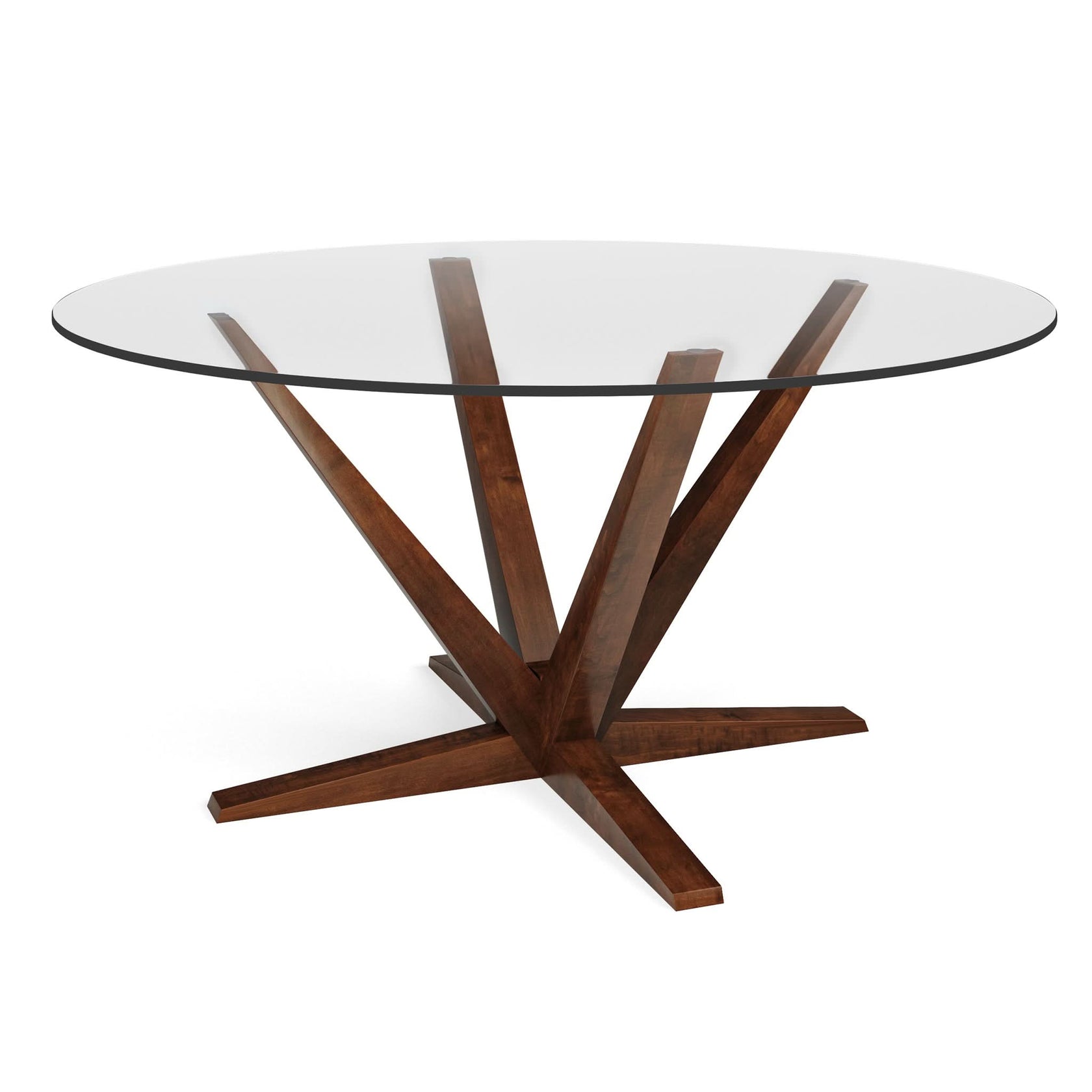 Aura Glass Round Dining Table – Haiku Designs