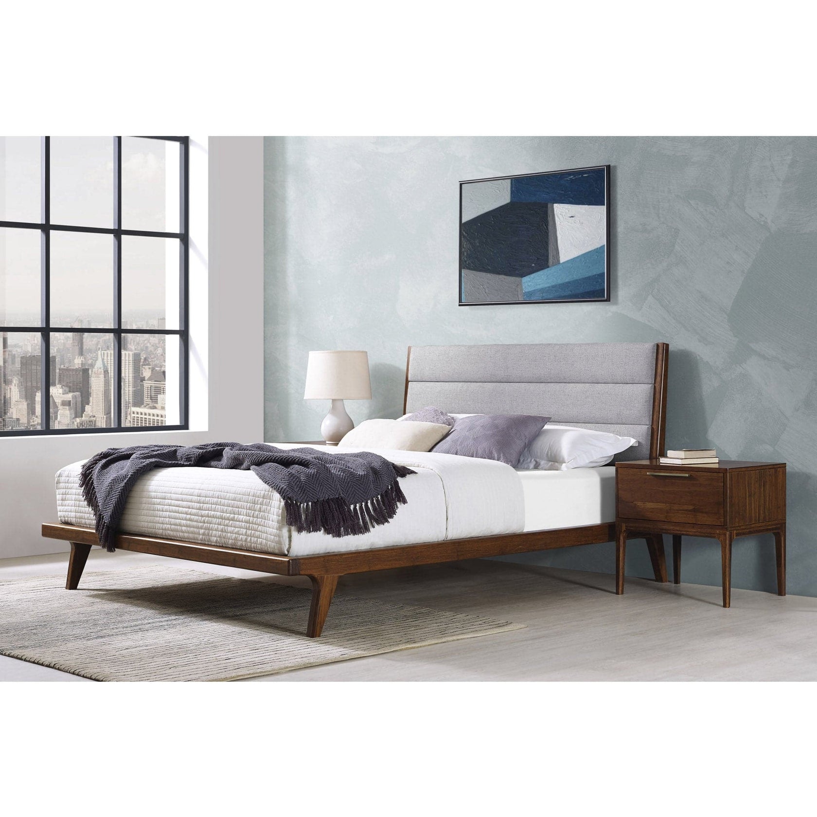 Mercury Upholstered Platform Bed – Haiku Designs