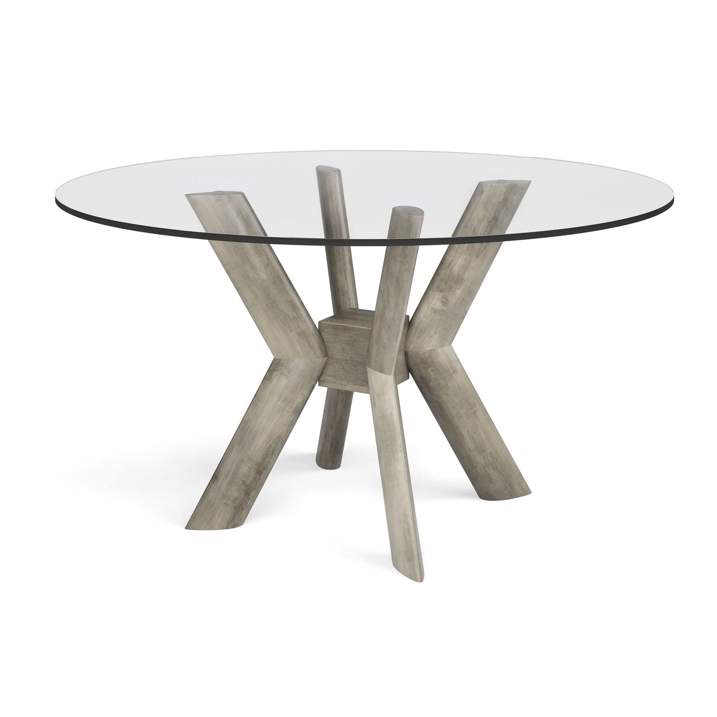 K-Base Glass Round Dining Table – Haiku Designs