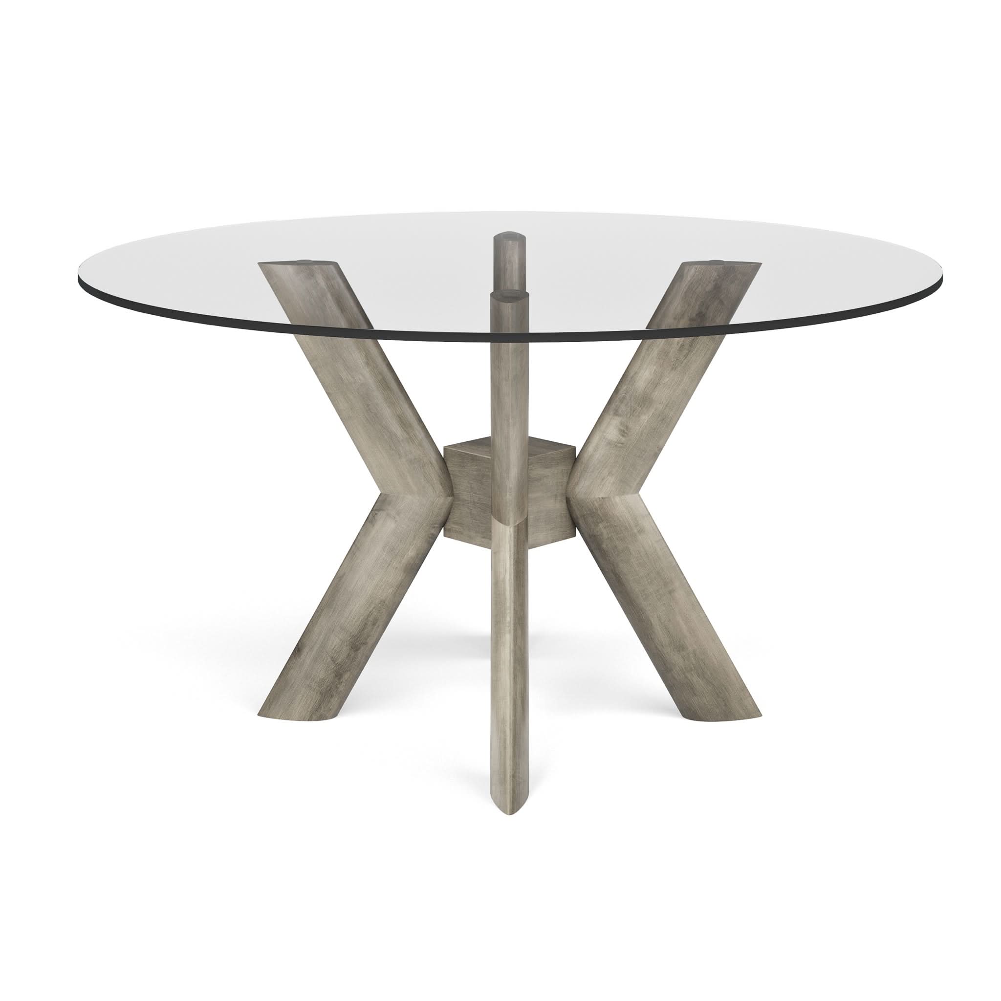 K-Base Glass Round Dining Table – Haiku Designs