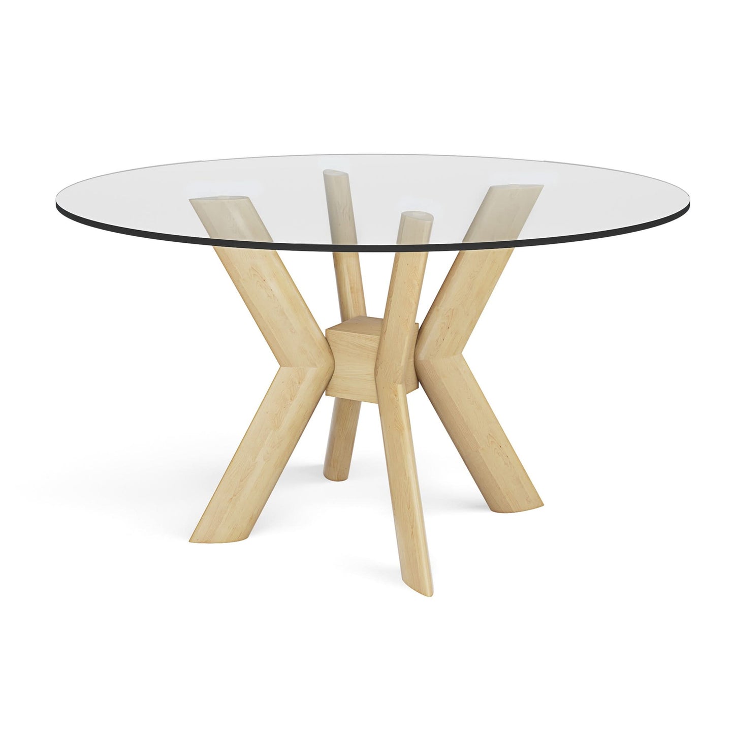 K-Base Glass Round Dining Table – Haiku Designs