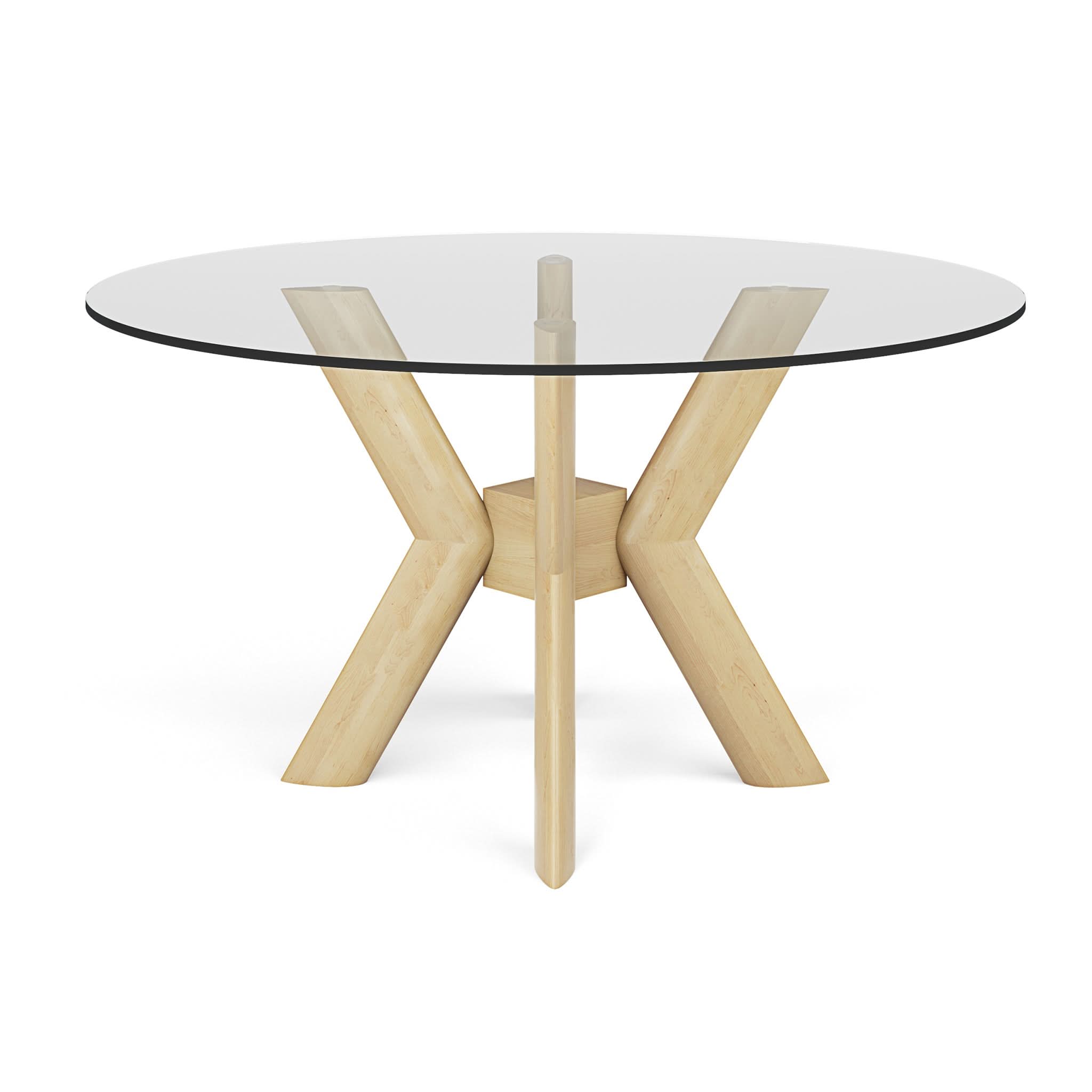 K-Base Glass Round Dining Table – Haiku Designs