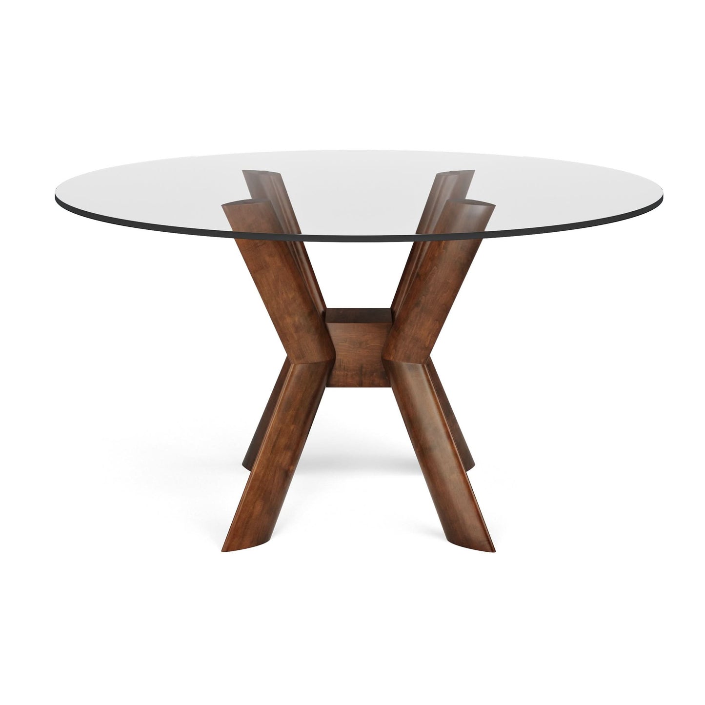 K-Base Glass Round Dining Table – Haiku Designs