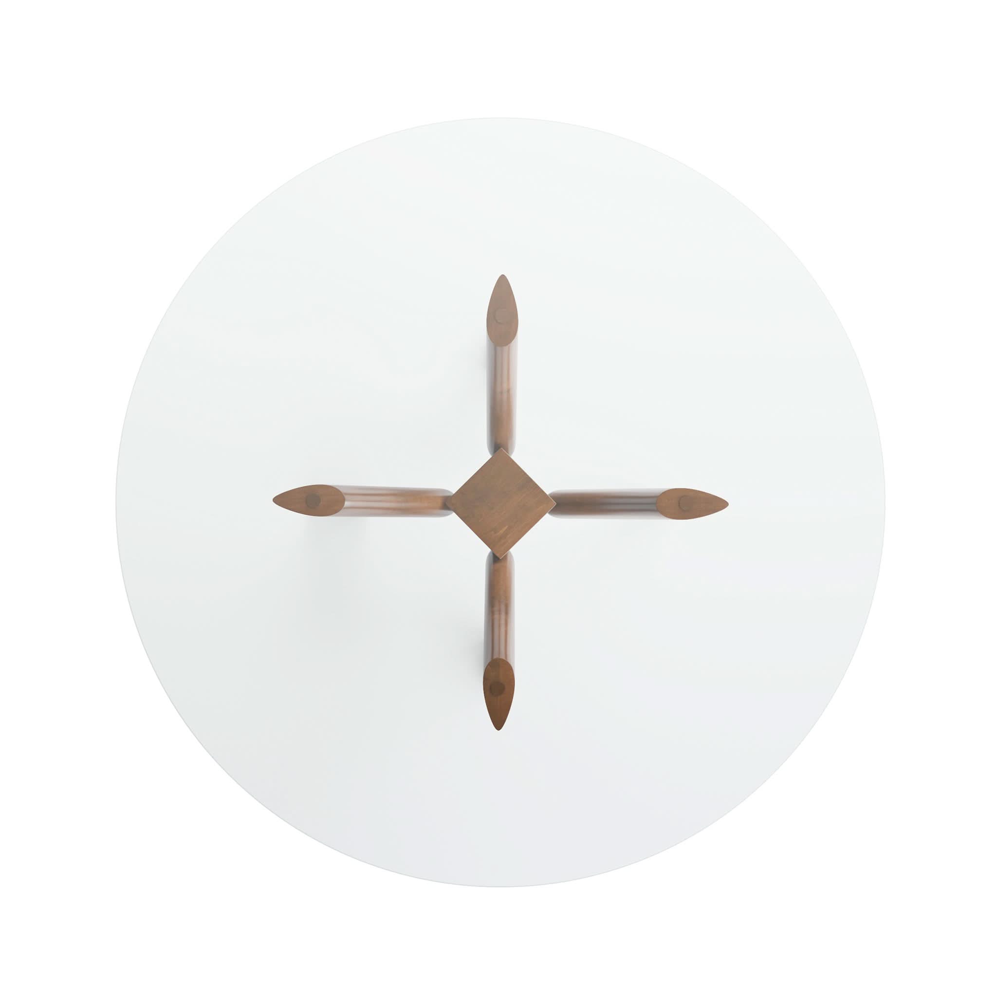 K-Base Glass Round Dining Table – Haiku Designs