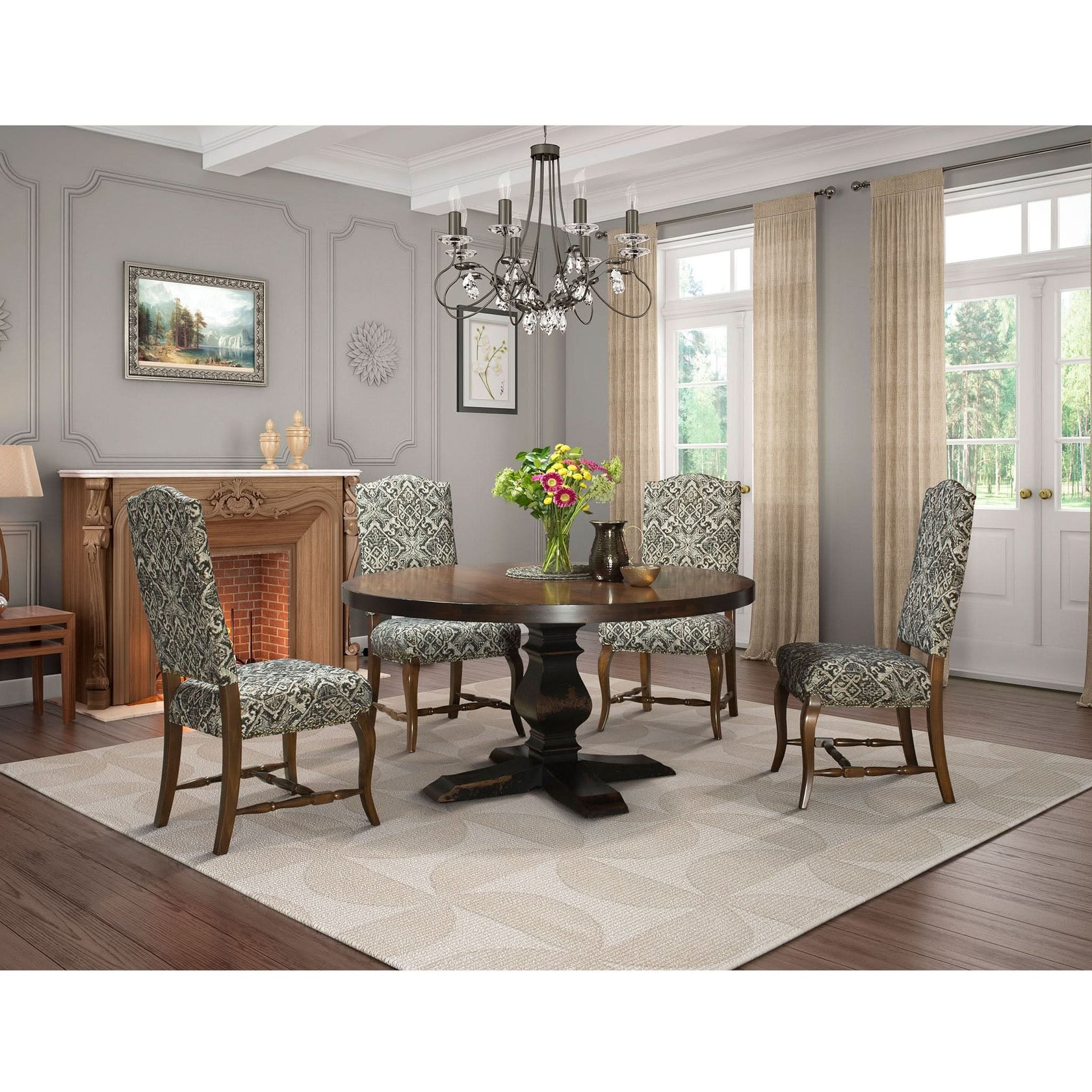 Kent Pedestal Round Dining Table – Haiku Designs