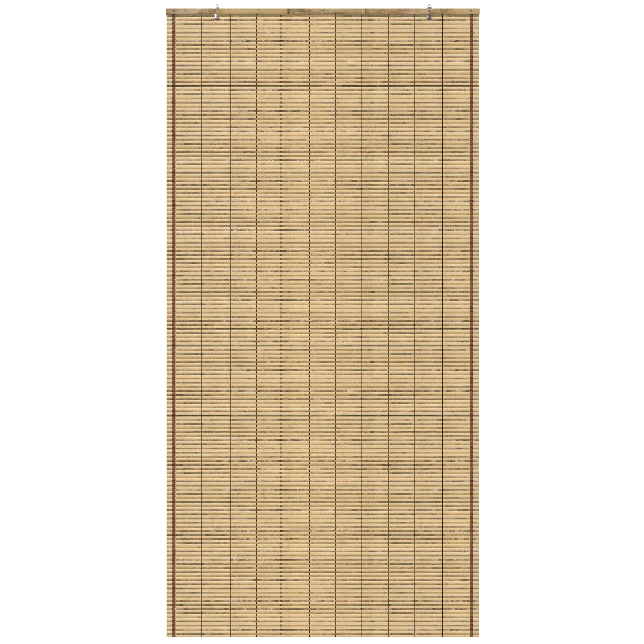 Tortoise Burnt Bamboo Cordless Window Shade – Haiku Designs