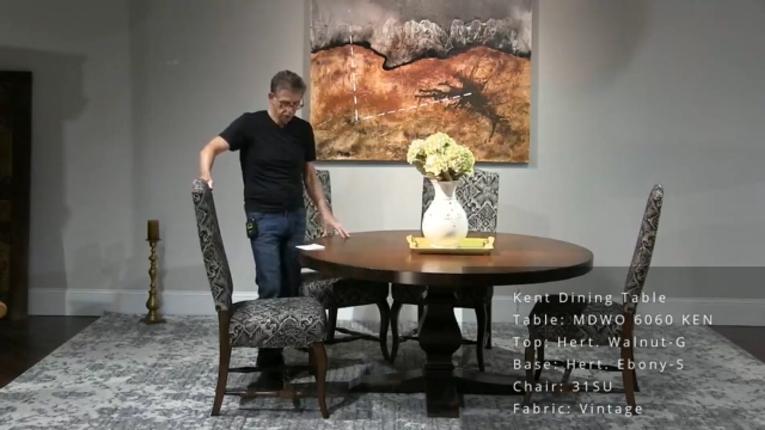 Kent Pedestal Round Dining Table – Haiku Designs